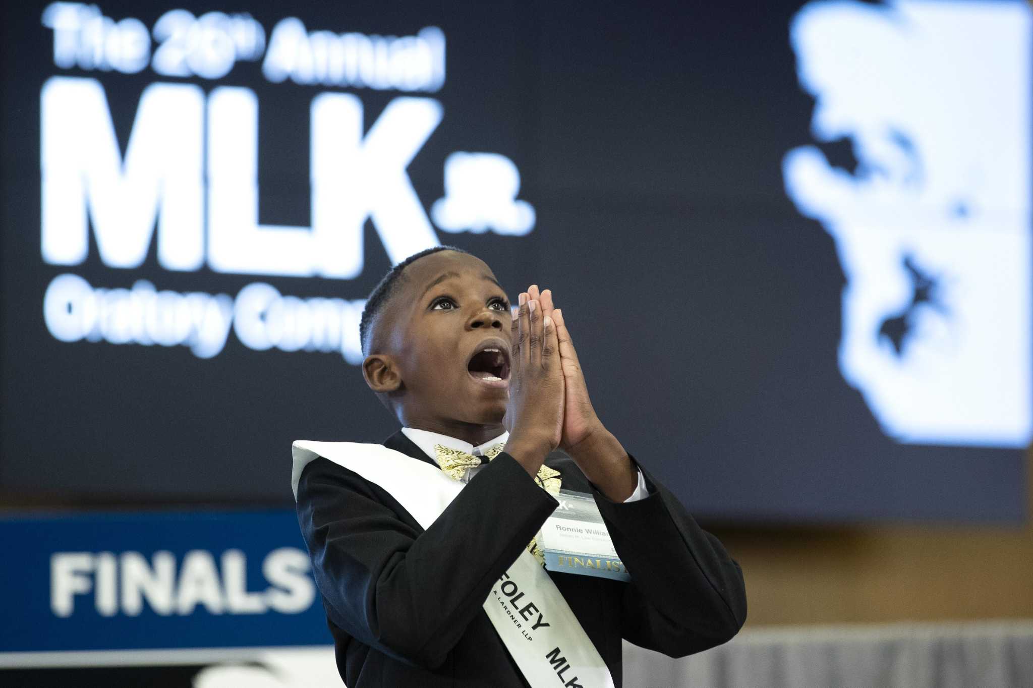 Fourth grader wins MLK oratory contest with message of ‘progress, not ...