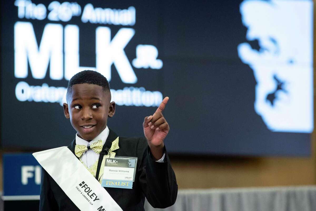 Fourth grader wins MLK oratory contest with message of ‘progress, not ...
