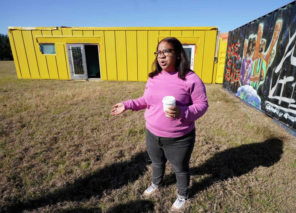 How an artist uses shipping containers to break barriers in Alief