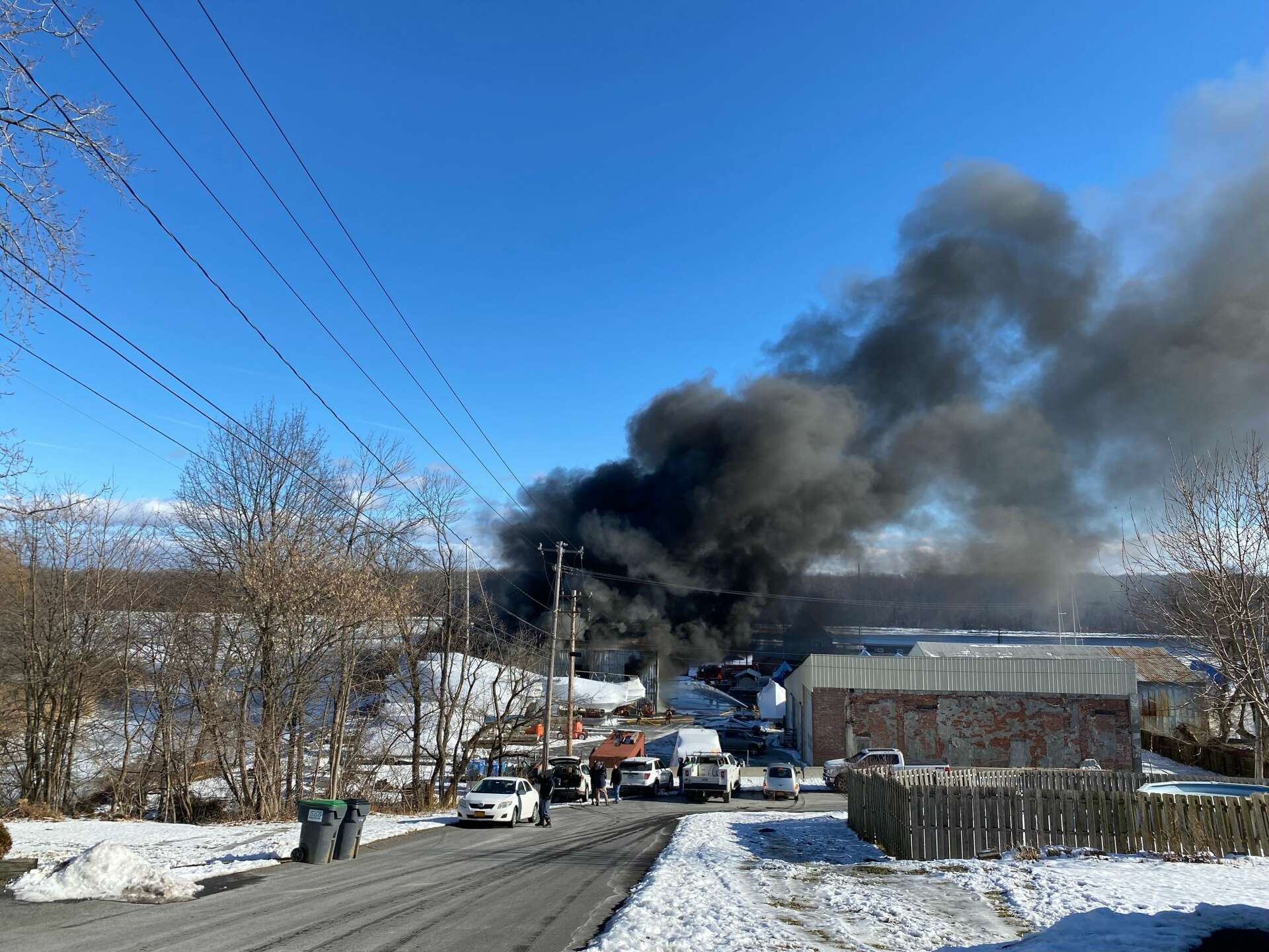 Fuel tank explosion injures marina worker, sparks major fire in Coeymans