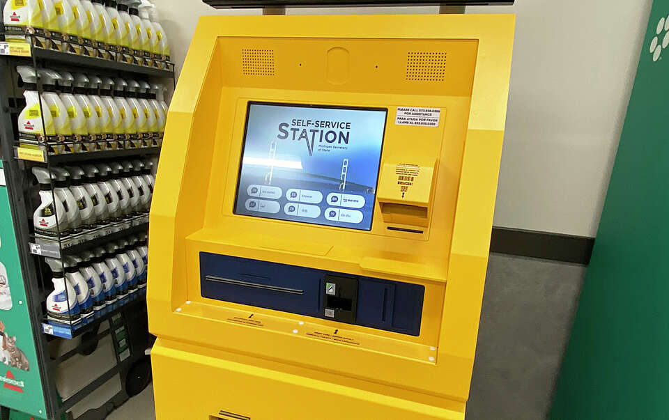 Kiosk makes renewing driver's license, plates a breeze