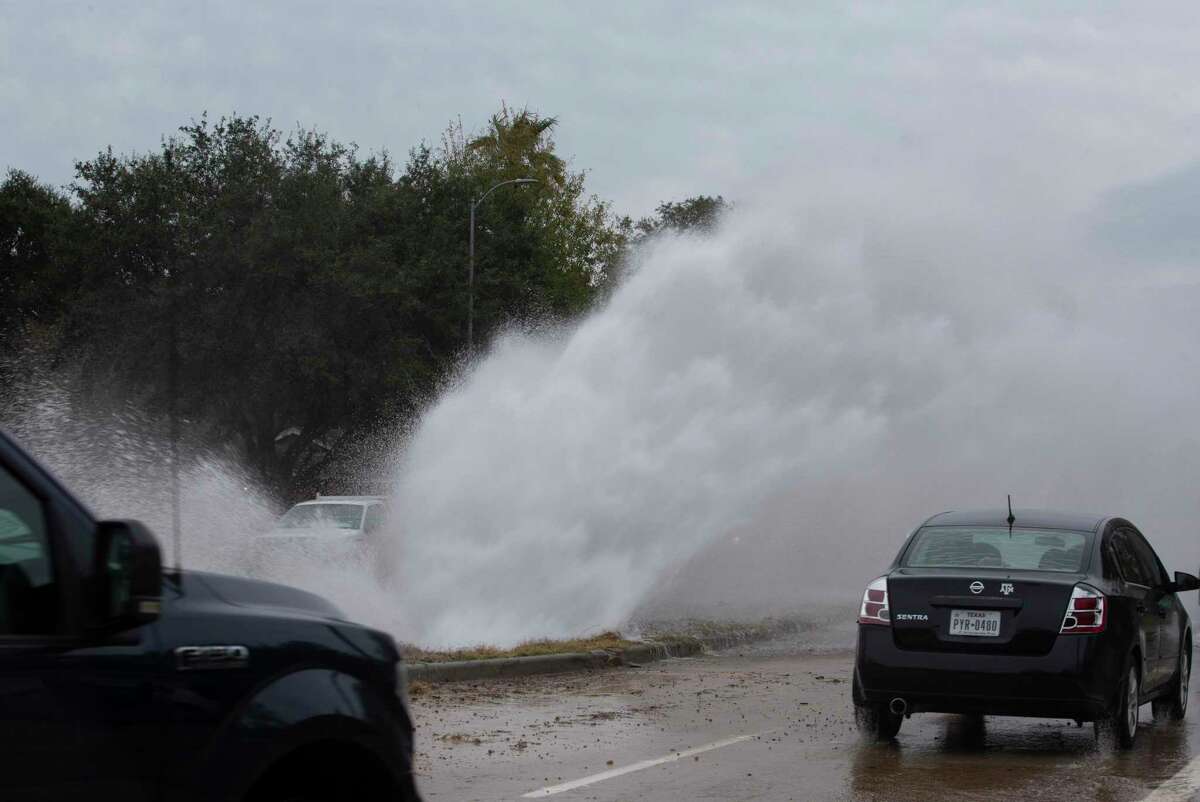 Drivers see unusual street flooding in NW Houston after truck burst ...