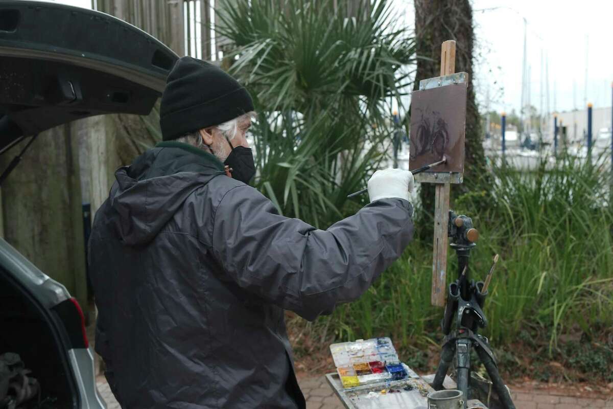 Chilly day doesn’t deter “Paint Out” artists