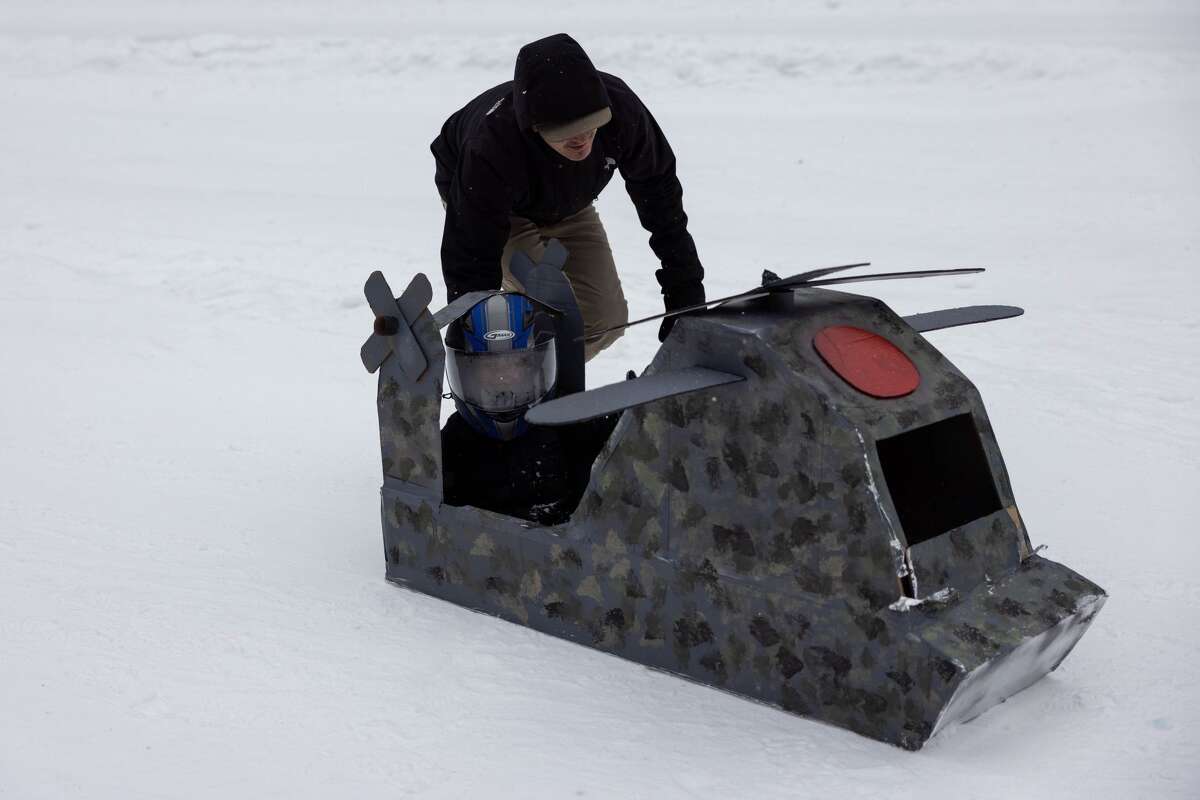 Cardboard Sled Races return to Midland City Forest January 2024