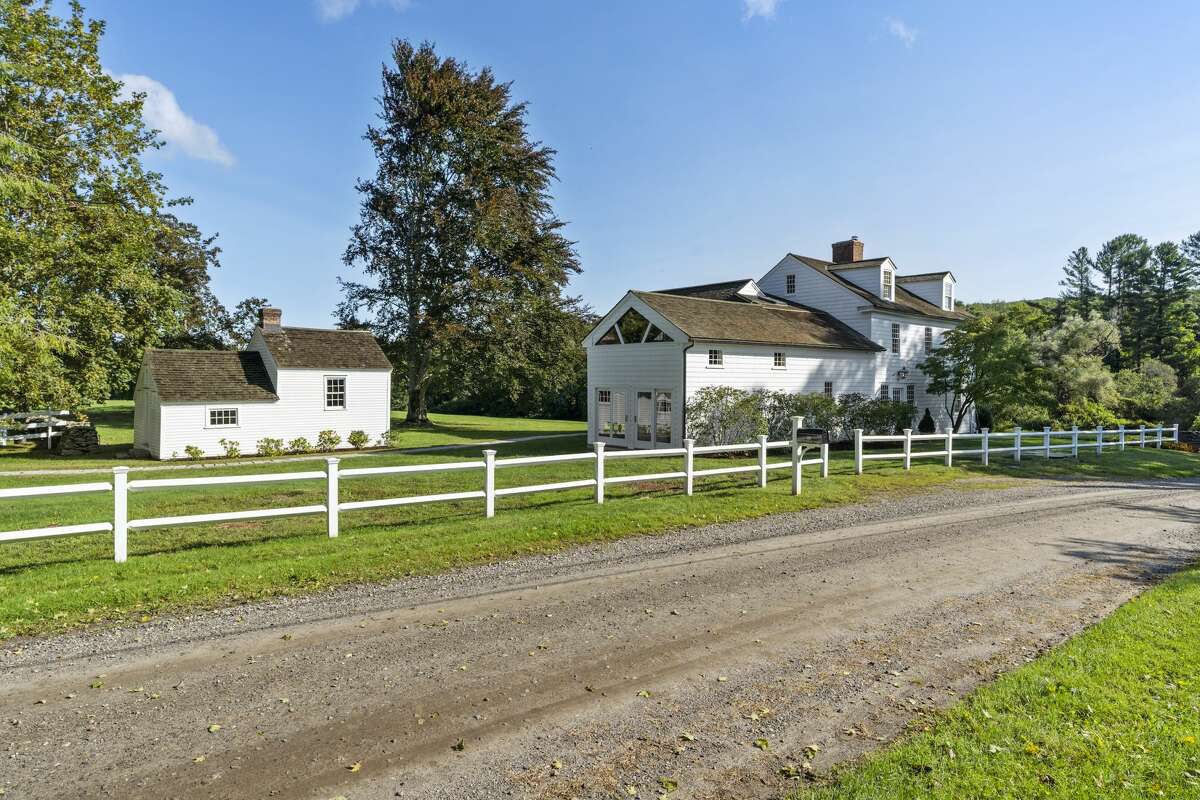Historic U-shaped barn and property listed for $2.8M in Roxbury