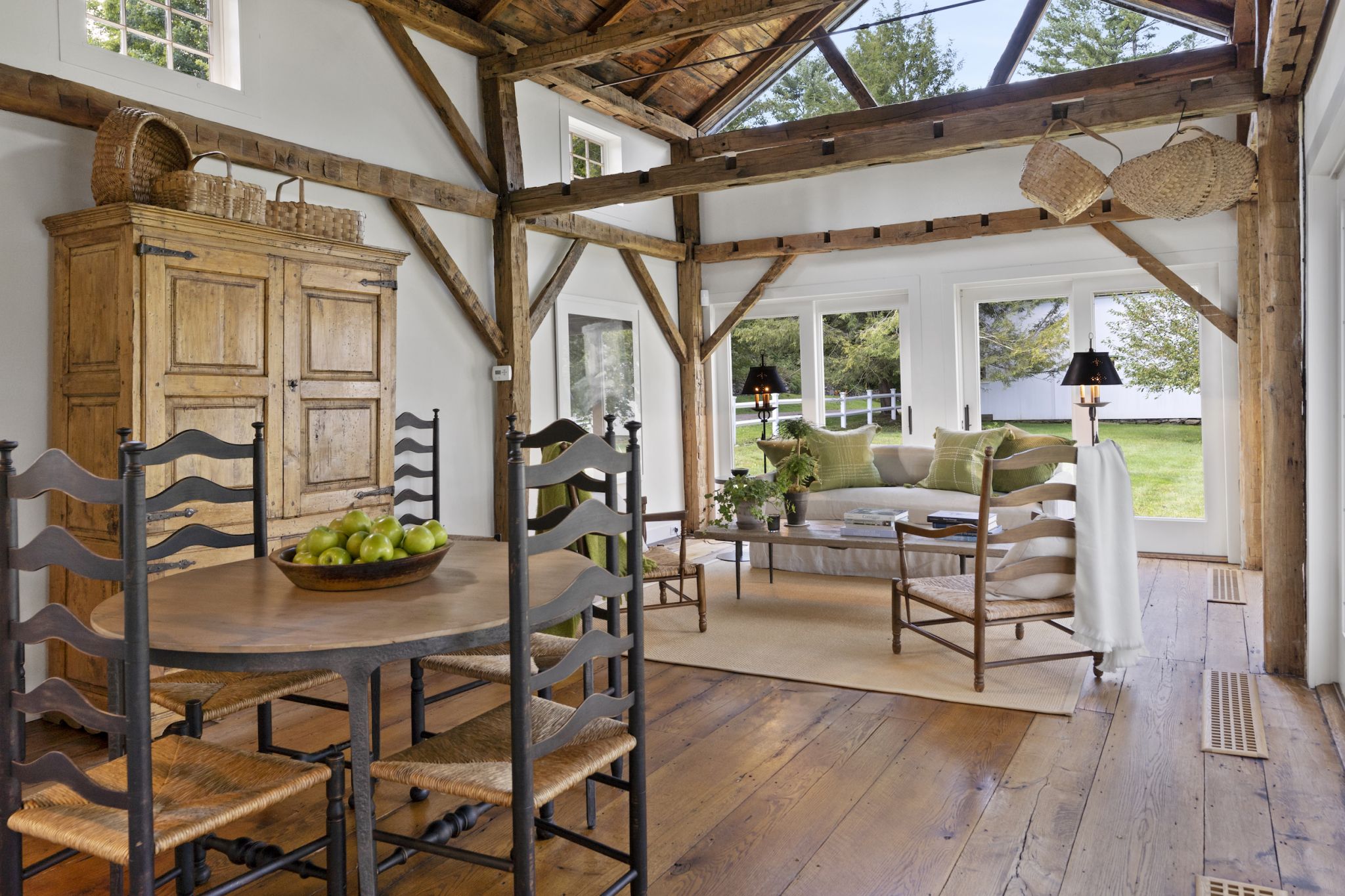 Historic U-shaped barn and property listed for $2.8M in Roxbury