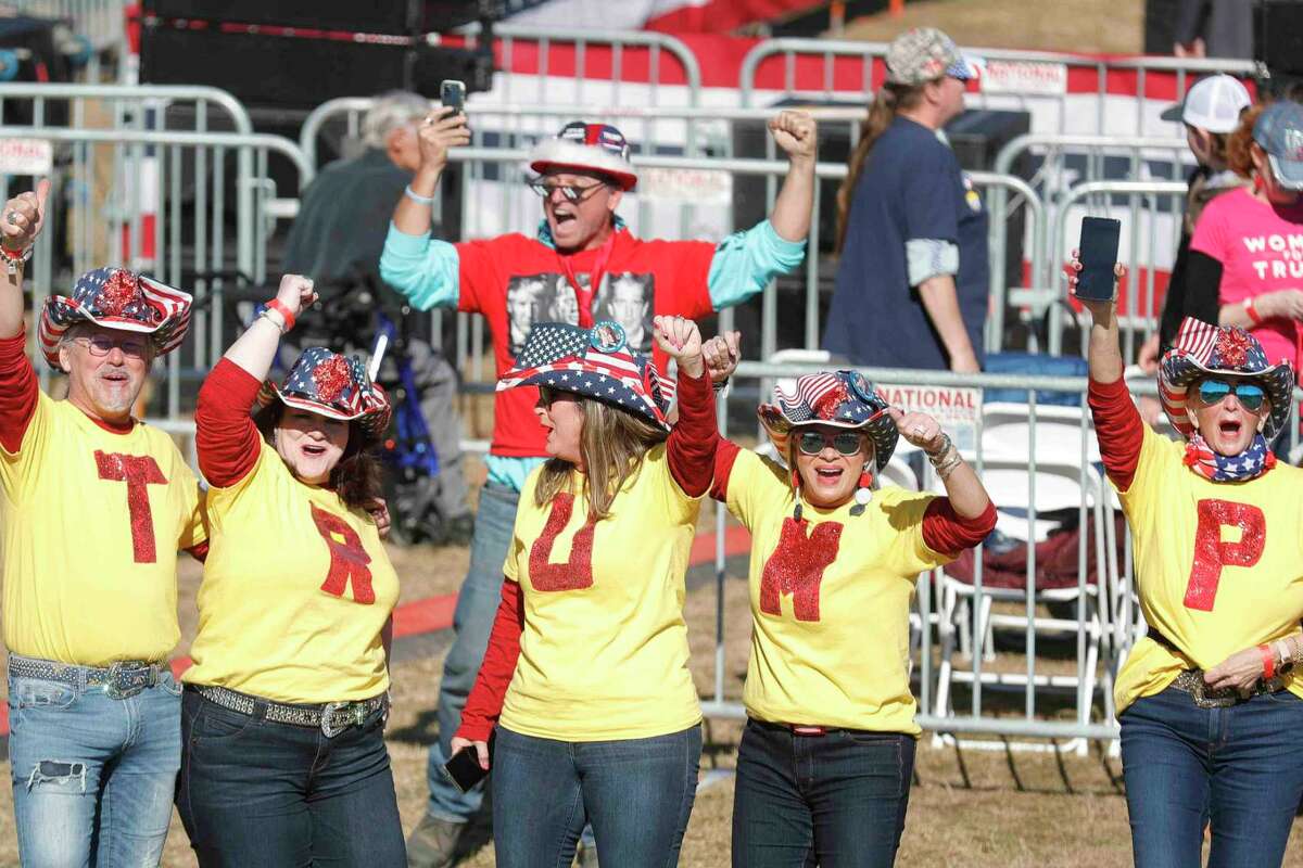Trump diehards turn out in force for first Texas MAGA rally since he ...