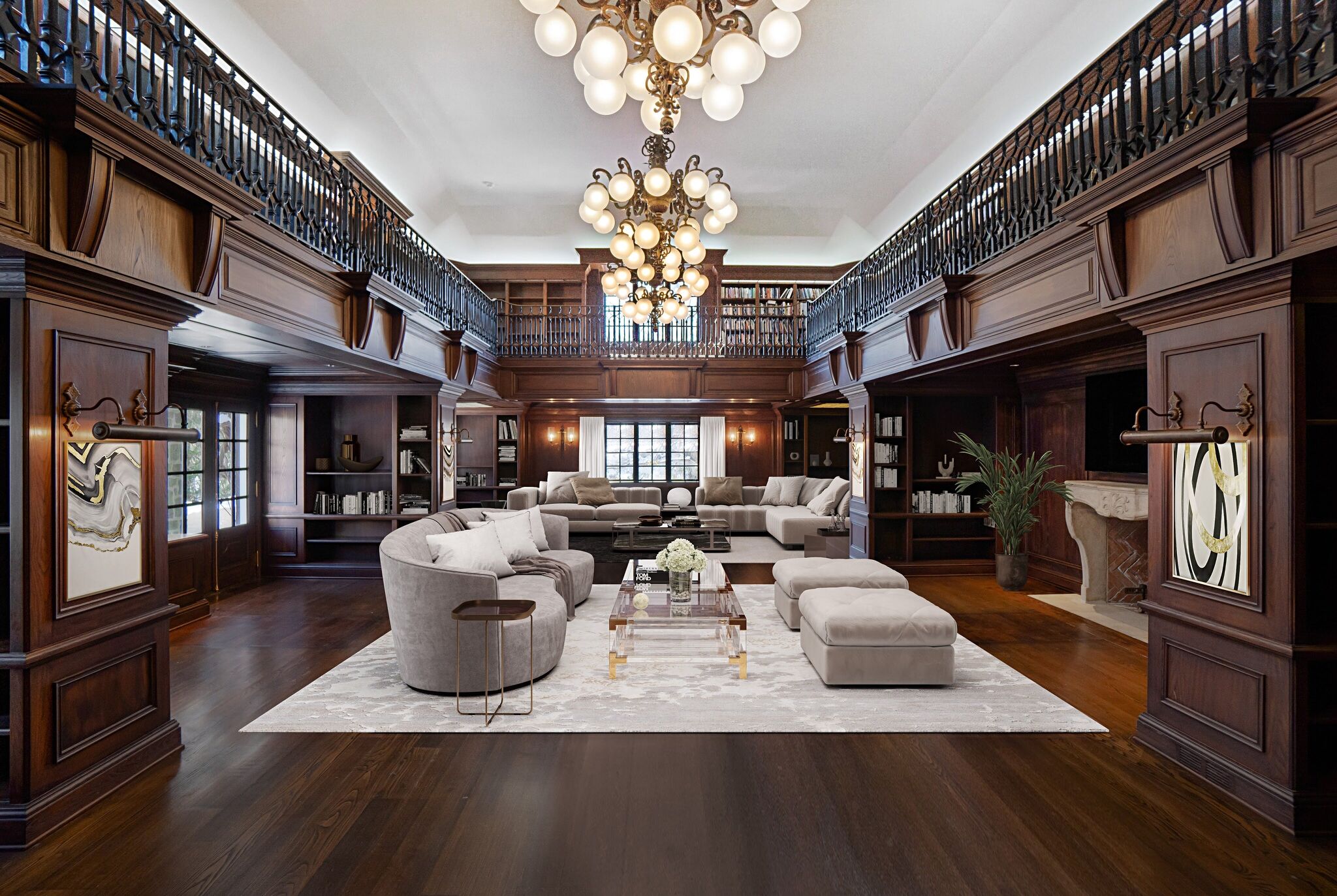 Greenwich English Manor estate with two-floor library listed for $6.5M ...