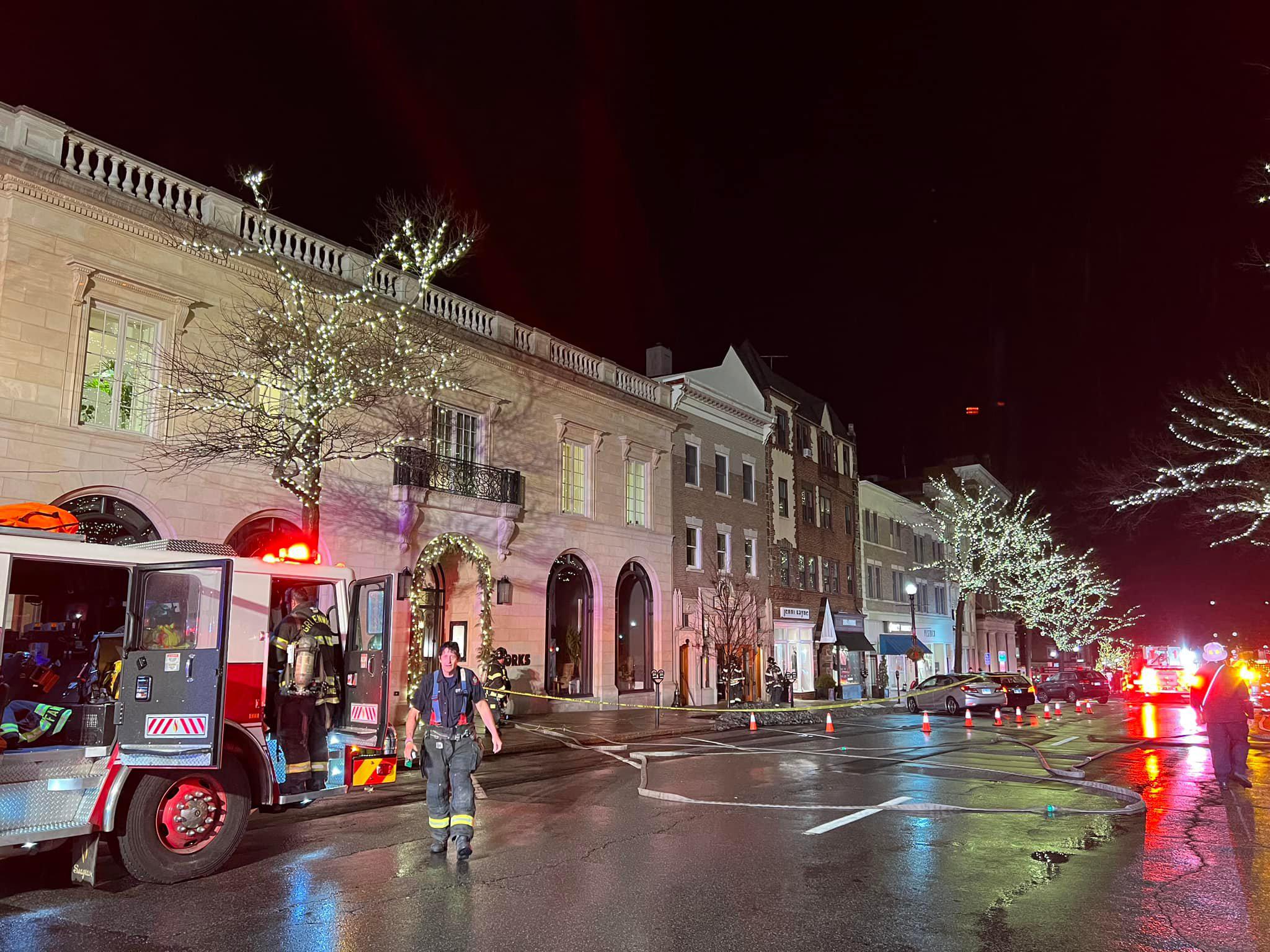 Greenwich firefighters handle underground electrical cable fire on the ...