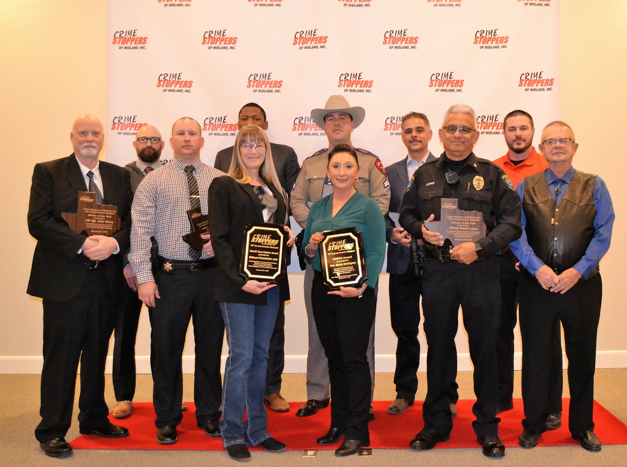 Midland Crime Stoppers presents annual awards