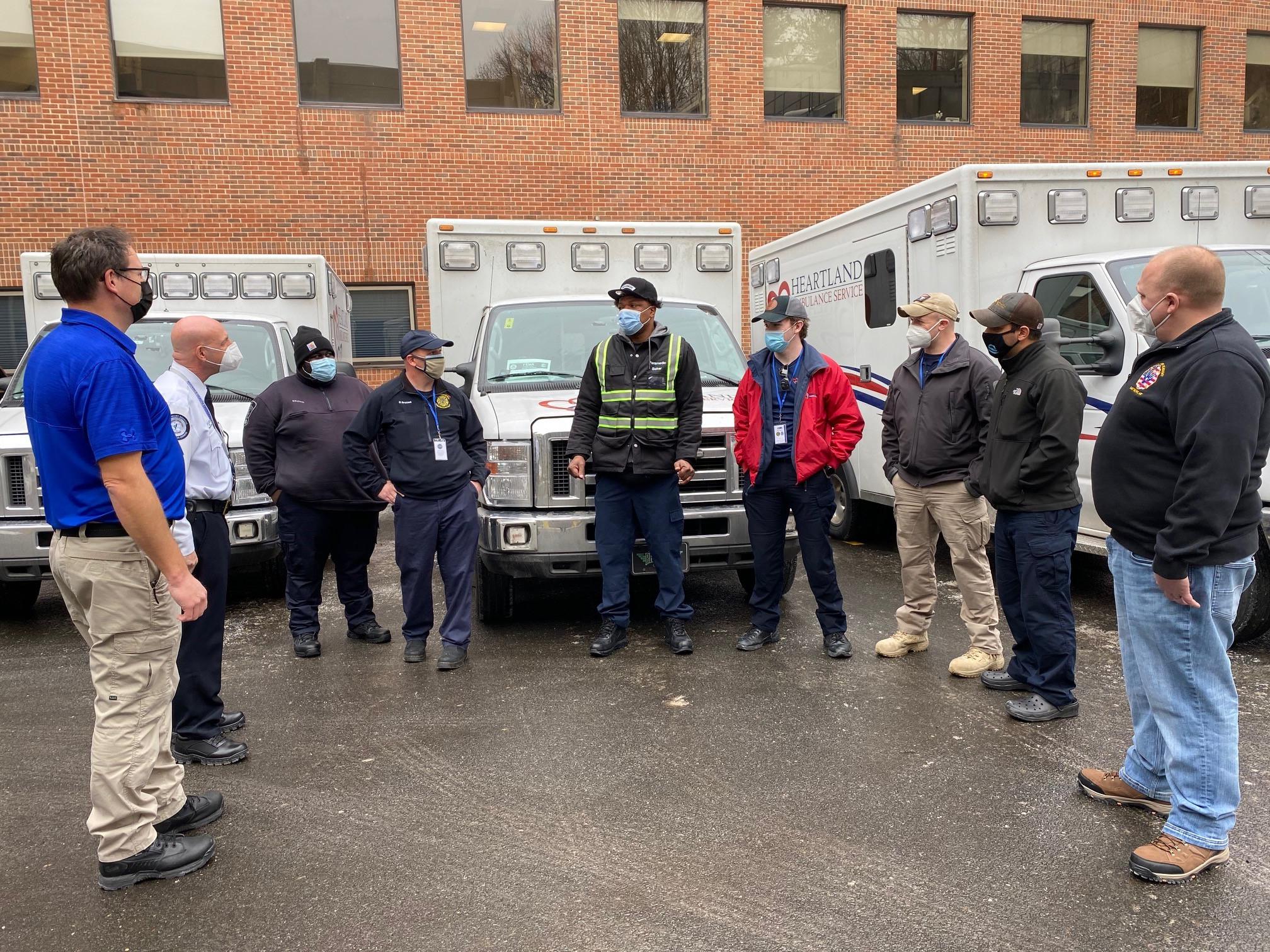 FEMA provides ambulance support to Danbury Hospital