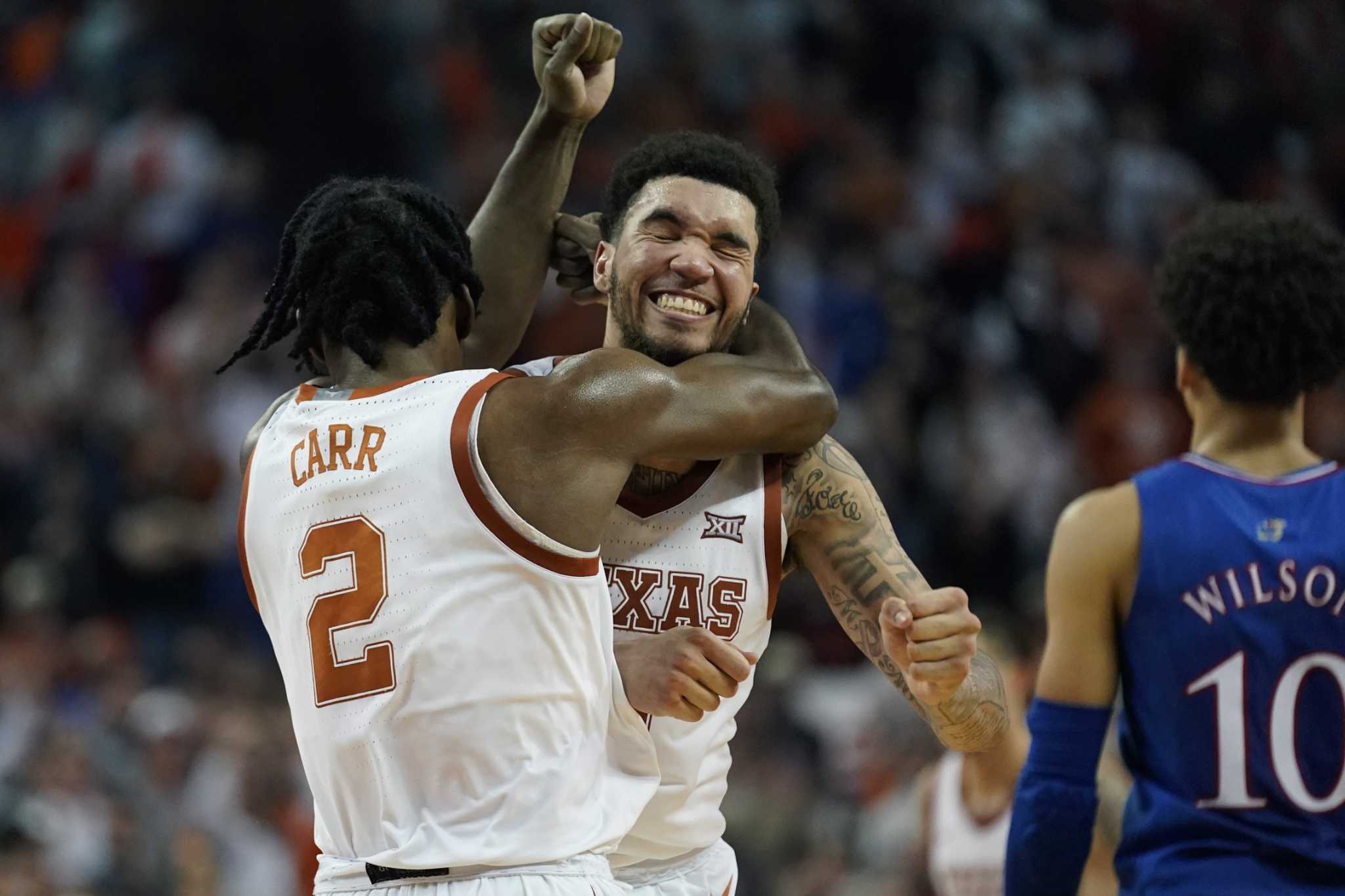 Timmy Allen jumper sends No. 20 Texas over No. 8 Kansas