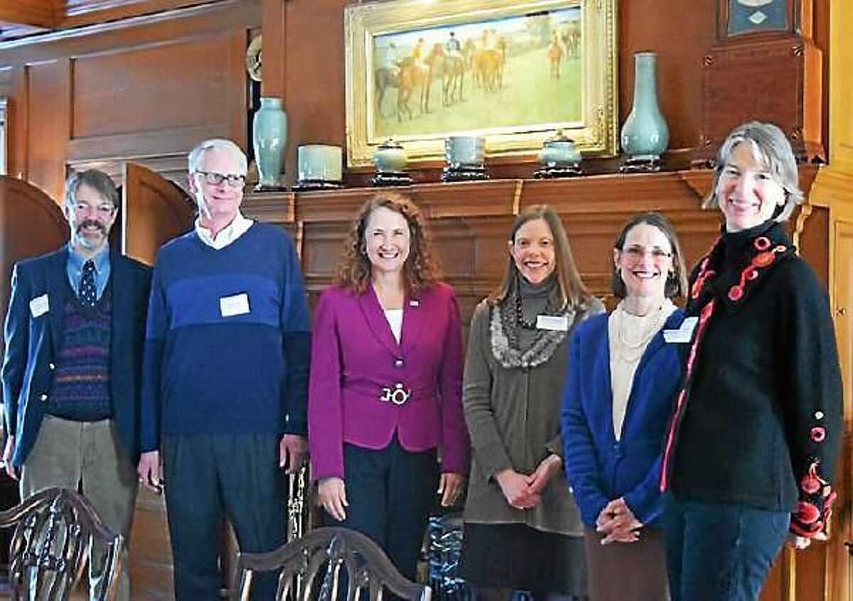 Esty tours Hill-Stead Museum after announcement of humanities grant