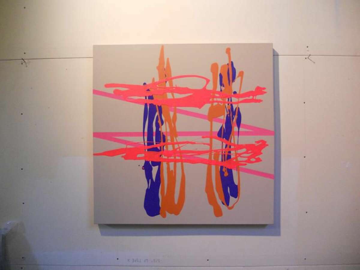 Artist Murray Hochman and sculpture by George Sugarman on exhibit at ...