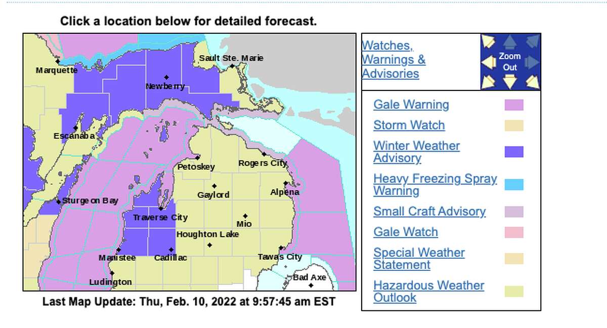 Manistee County expecting 40 mph wind gusts, poor driving conditions