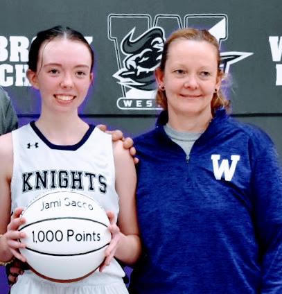Westbrook’s Sacco joins her mom in 1,000 point club