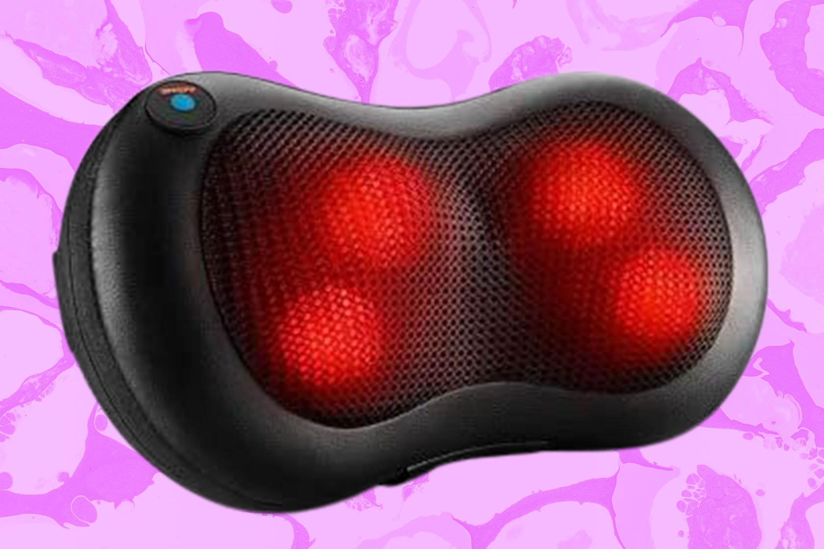 Take your Shiatsu to-go with this portable heated massage pillow