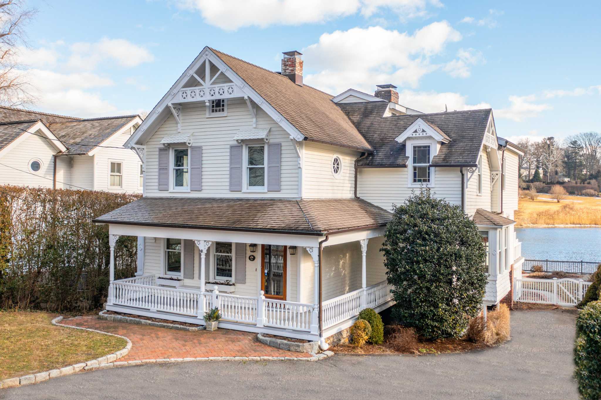 Waterfront Fairfield home features detailed craftmanship from 1880s