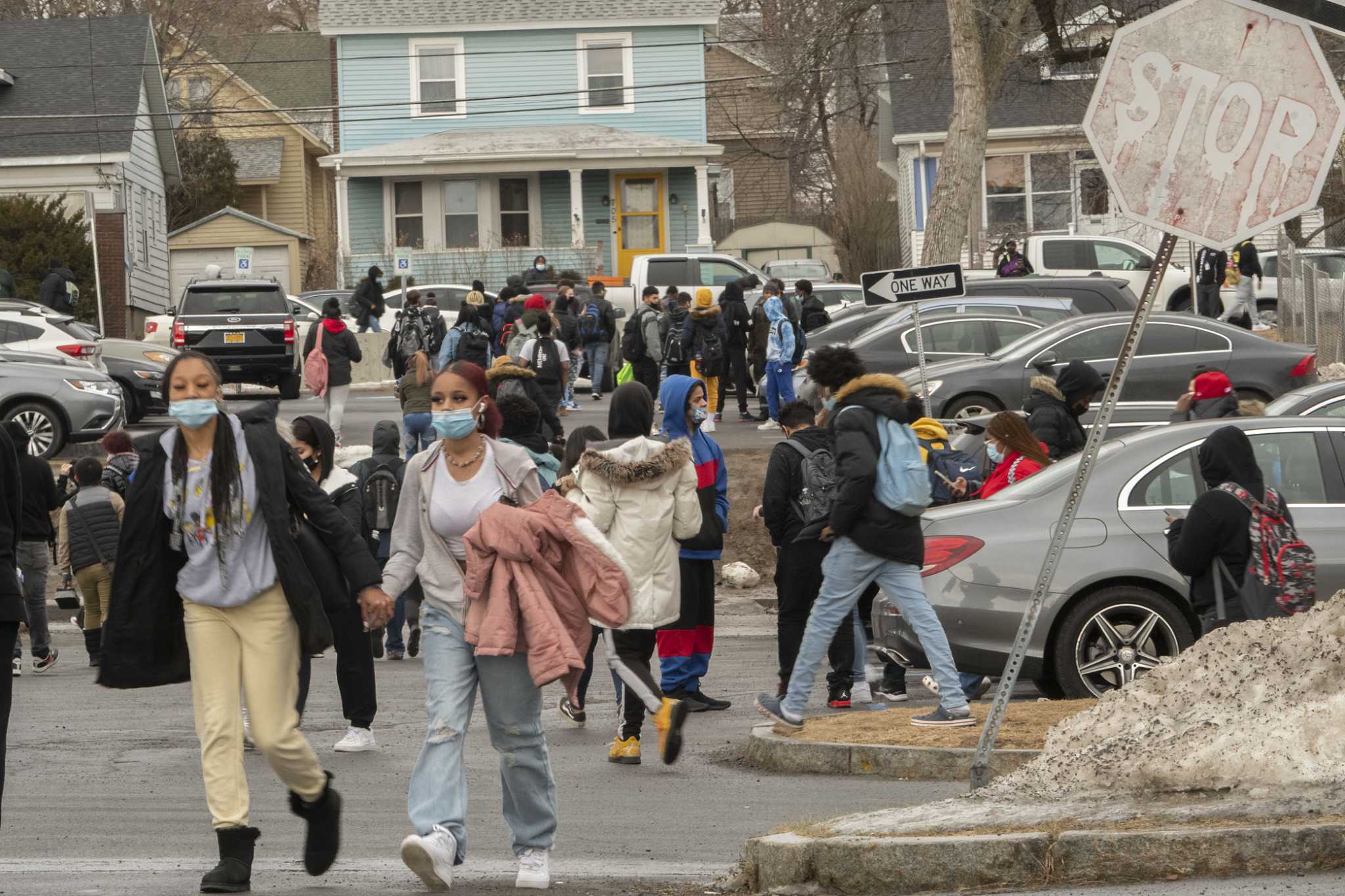 Hall monitor, student sent to hospital after student wields knife at ...