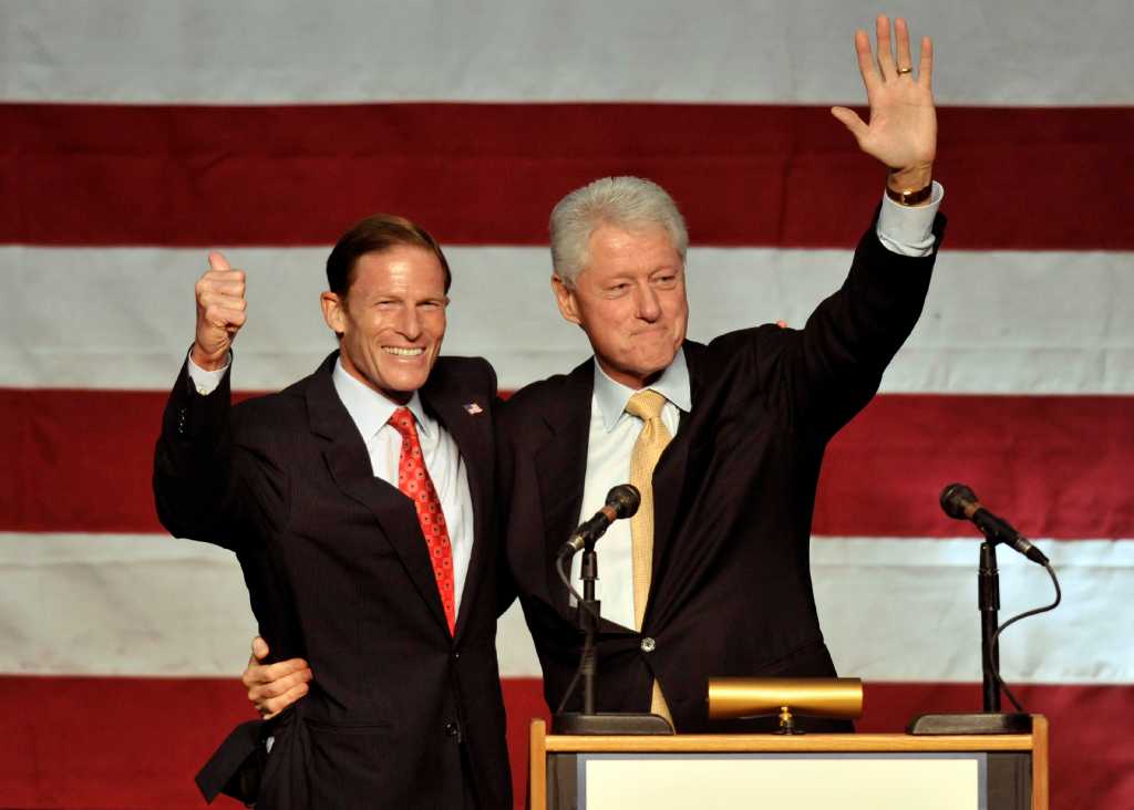 Bill Clinton in New Haven to bolster Blumenthal's campaign