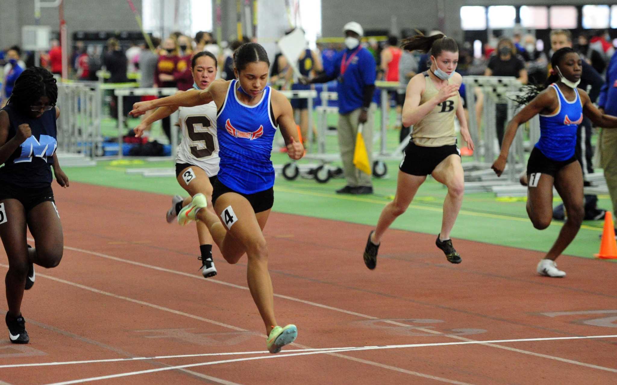 Danbury girls win State Open Indoor Track title, Moore sets another ...