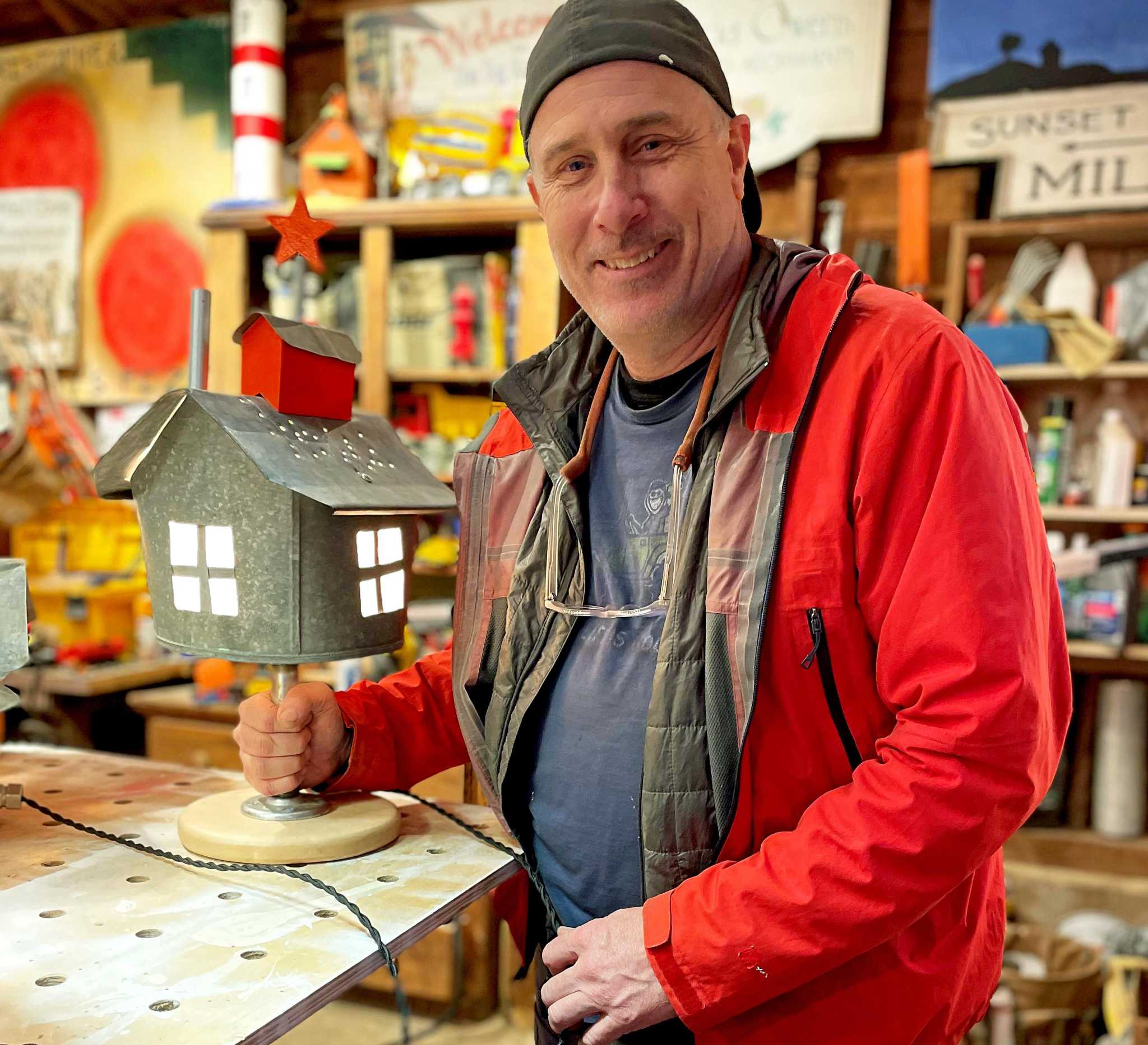 Chester artist’s ‘little houses’ to light up Branford gallery