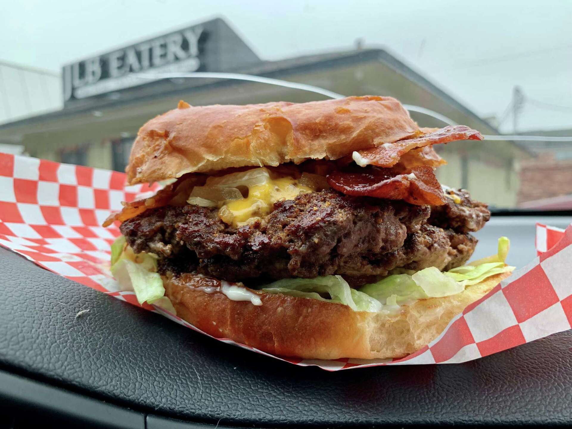 Alison Cook's Burger Friday: Meet the humongous Crazy Burger at JLB Eatery