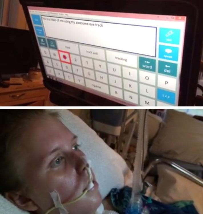 New mom with ALS uses state-of-the-art technology to communicate
