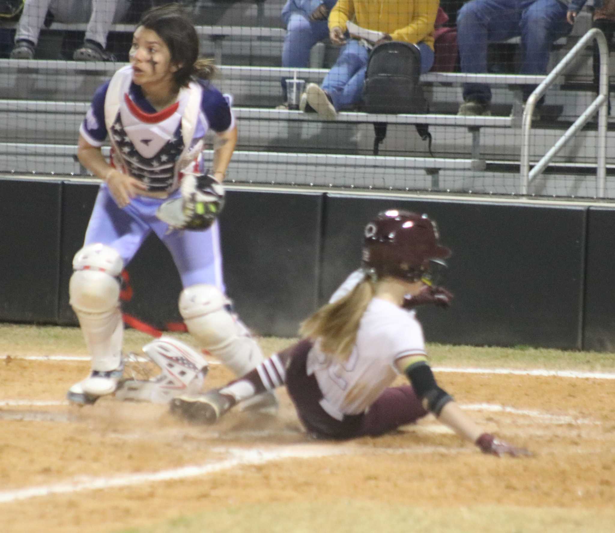 Defending state softball champs get district under way with 17-0 win