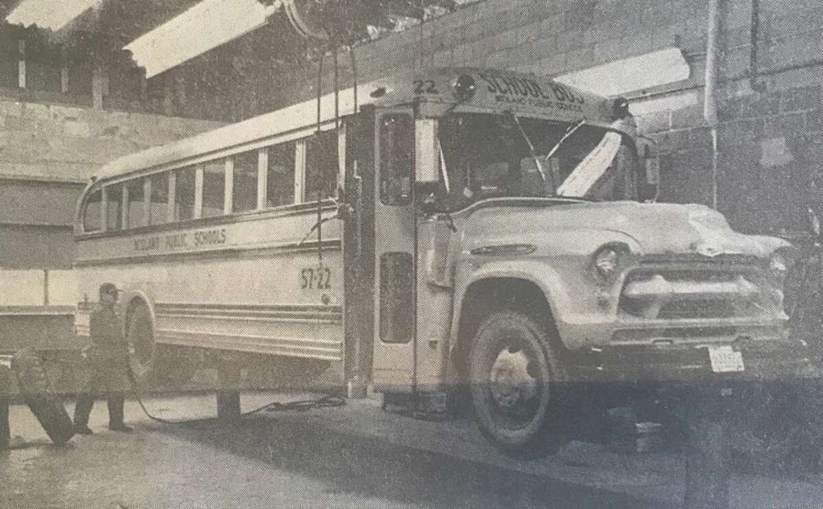 Throwback: School buses on the road in 1963