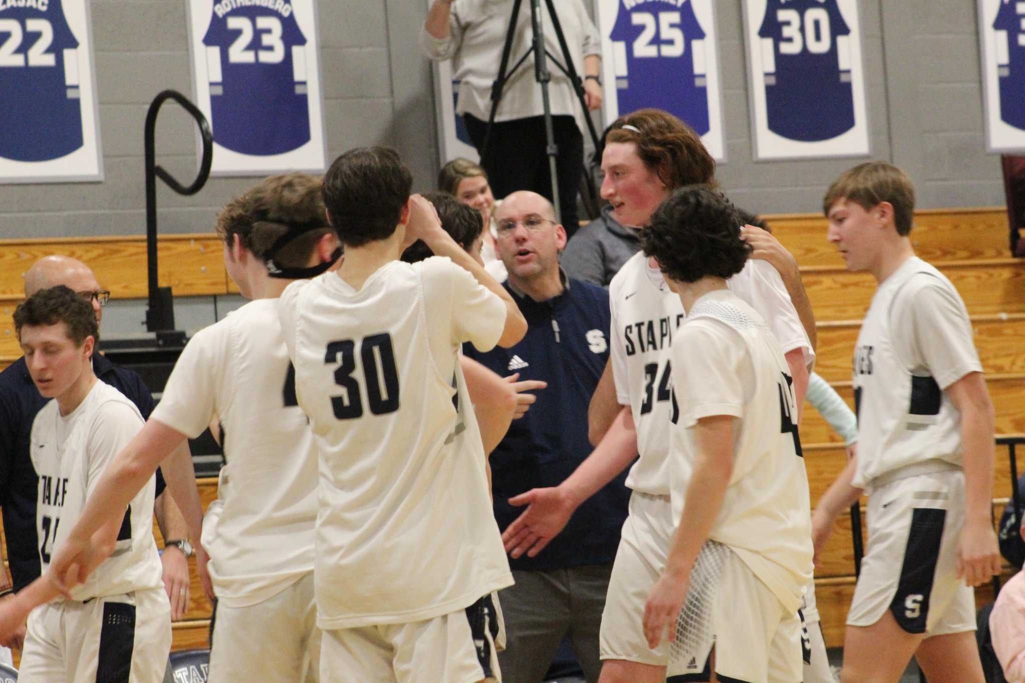 Staples runs past Sheehan for Division II boys basketball first-round ...