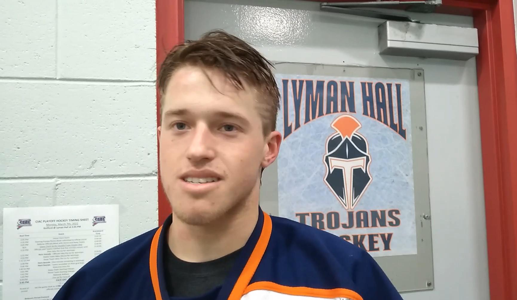 Jack Roberts scores four goals in Lyman Hall Division II boys hockey tournament win over Guilford