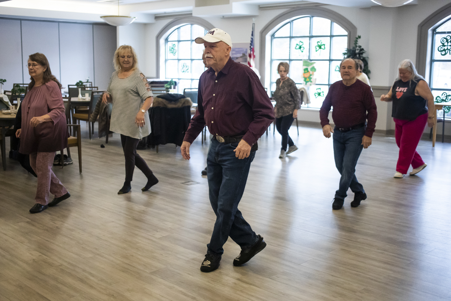 SEEN: Line dancing class at Trailside Activity & Dining Center in Midland