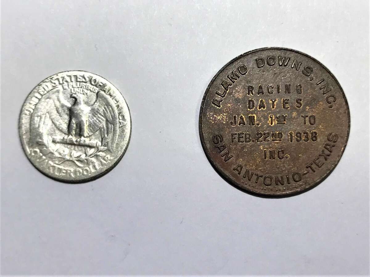 Giveaway tokens tied Alamo Downs racetrack to Texas Centennial