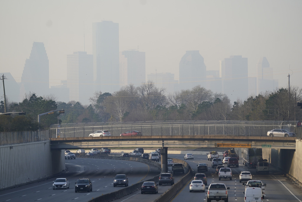 Why does Houston smell smoky today? It's coming from a fire in West Texas