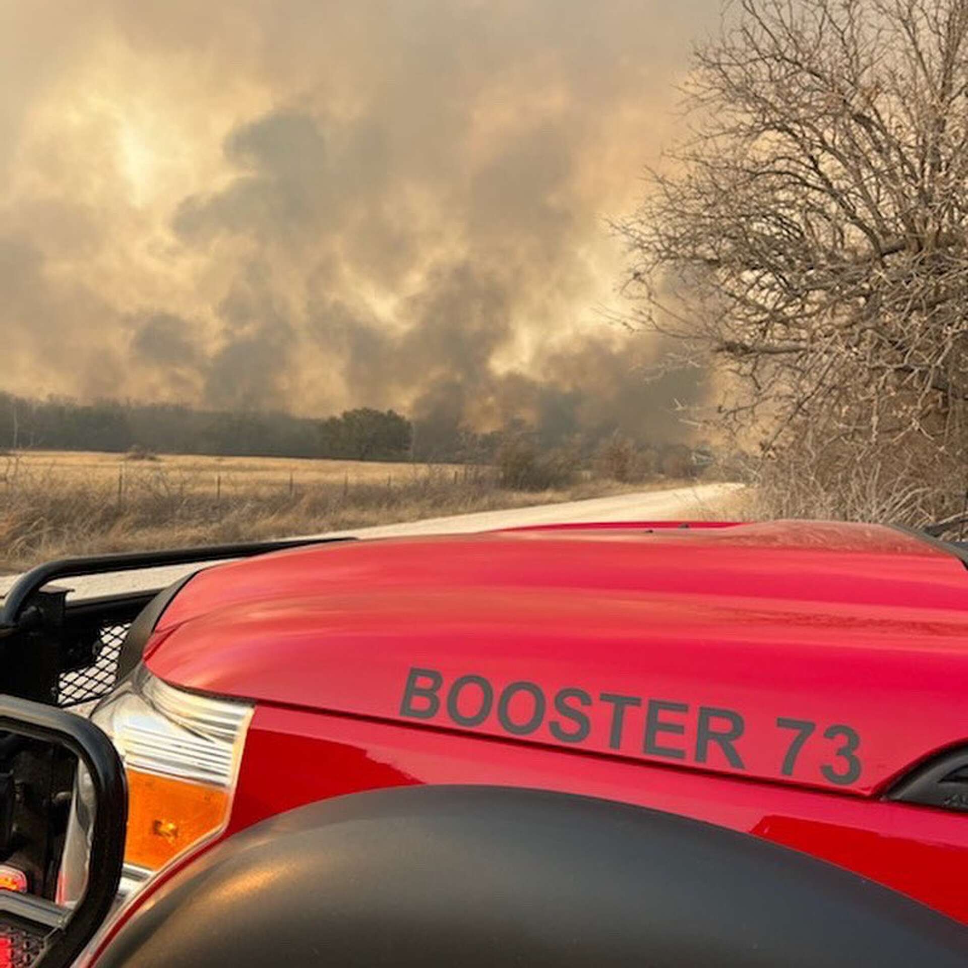Photos show the Texas wildfires bringing smoky skies to Houston