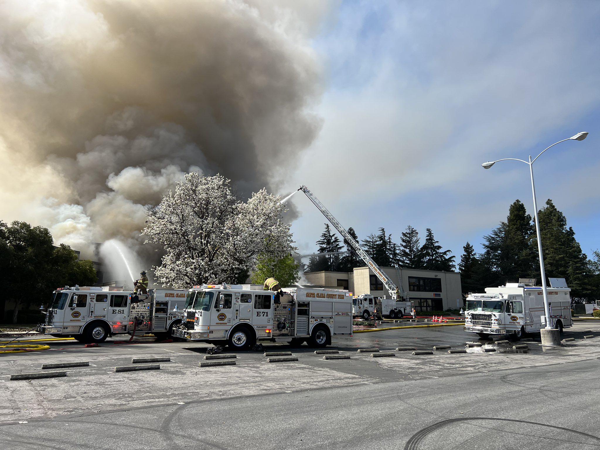 ‘A total loss’: Massive South Bay fire consumes 50,000-square-foot ...