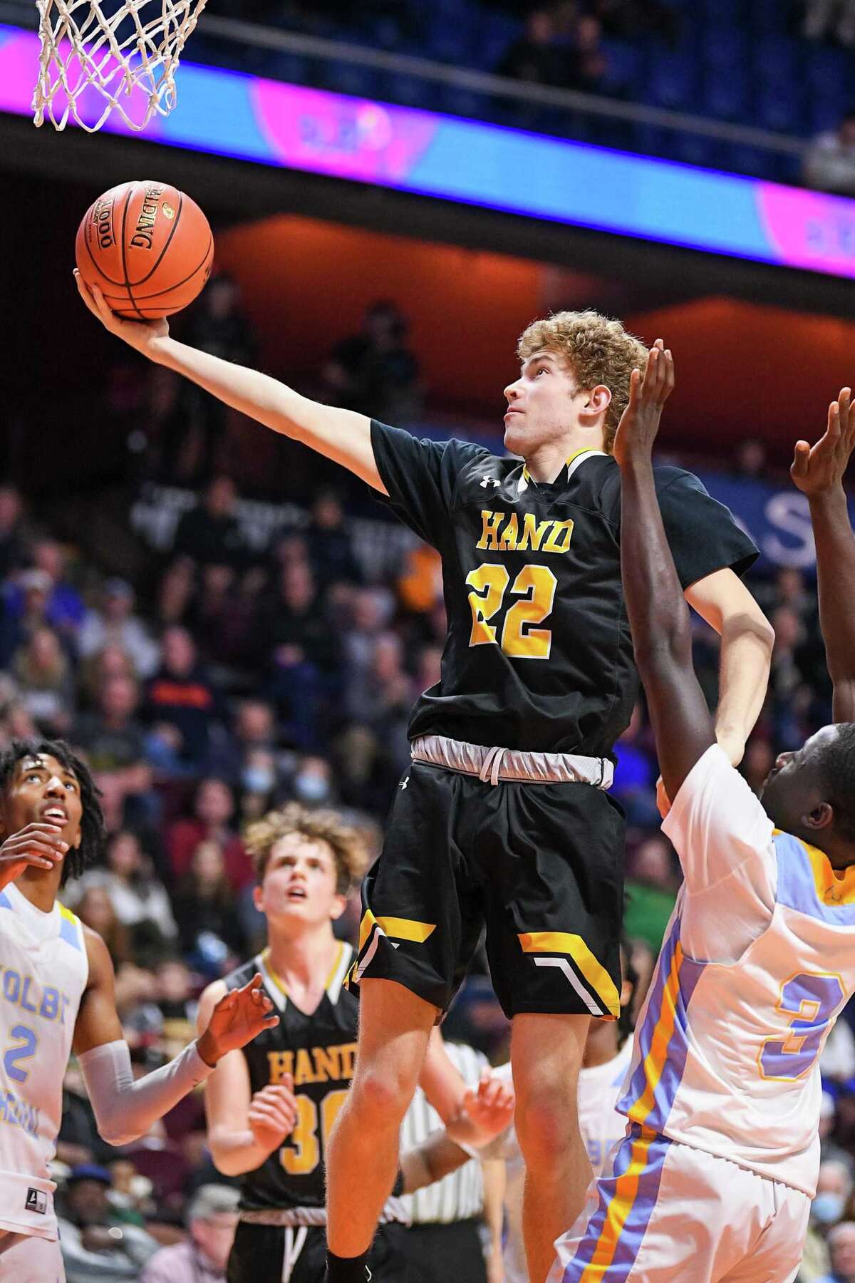 Hand boys basketball wins first state title, smothers Kolbe Cathedral ...