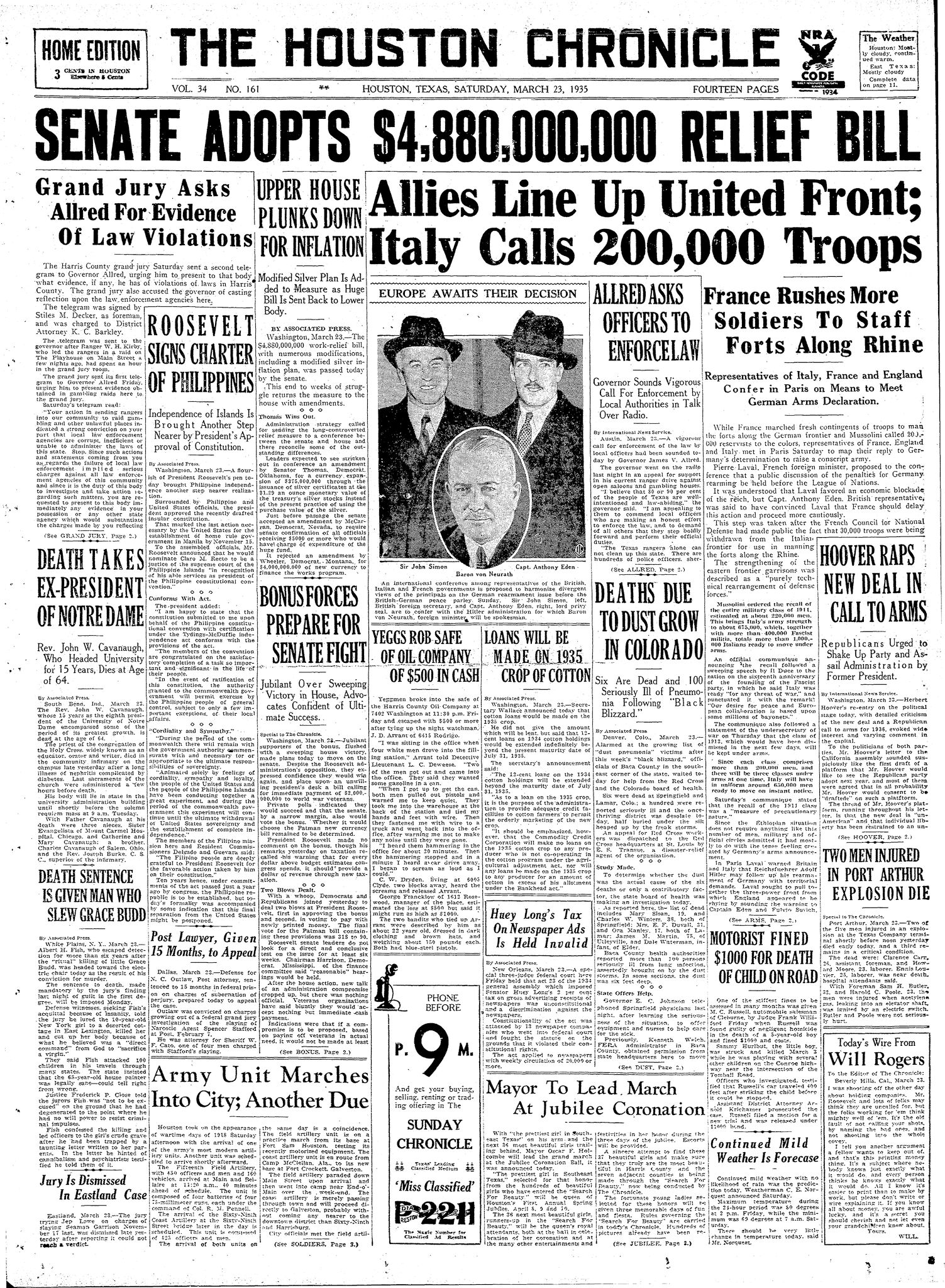 This day in history, March 23, 1935: Driver fined $1,000 for death of ...