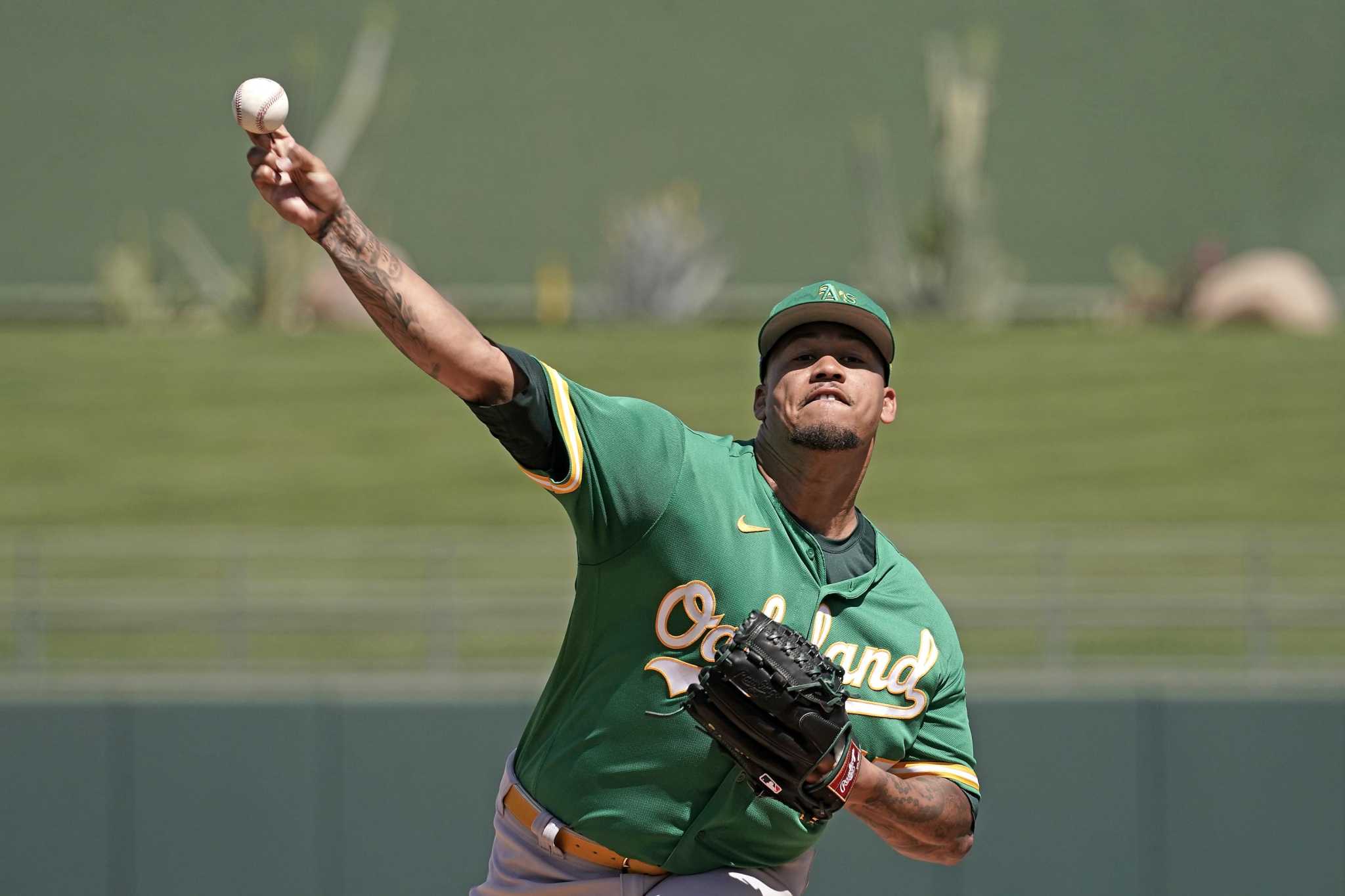 ‘Just trying to be the best version of me,’ Frankie Montas sharp in A’s ...