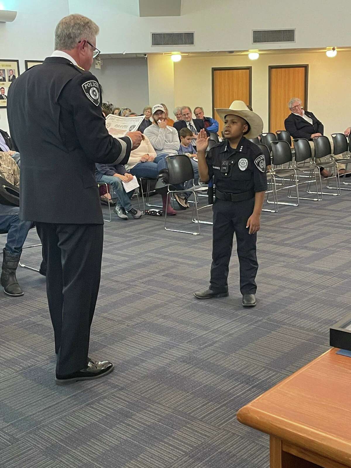 Devarjaye ‘DJ’ Daniel sworn in as honorary assistant chief of Jersey ...