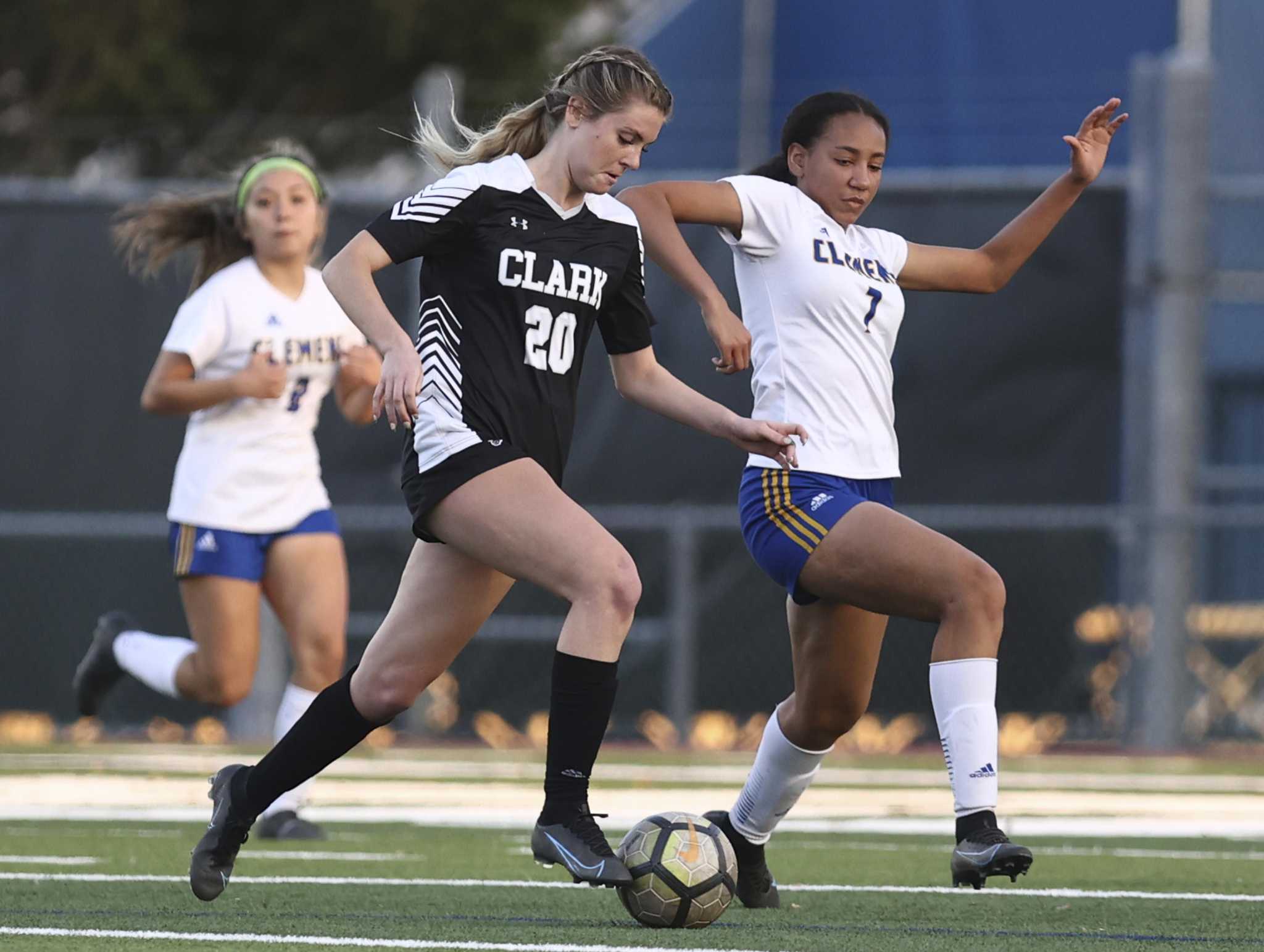 Clark routs Clemens in first round of girls soccer 6A playoffs