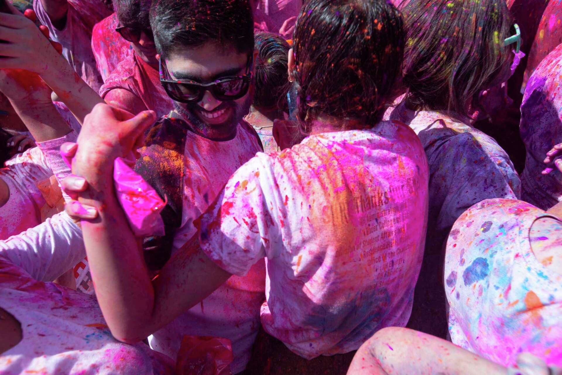 Houston Holi festival kicks off spring with colorful fun