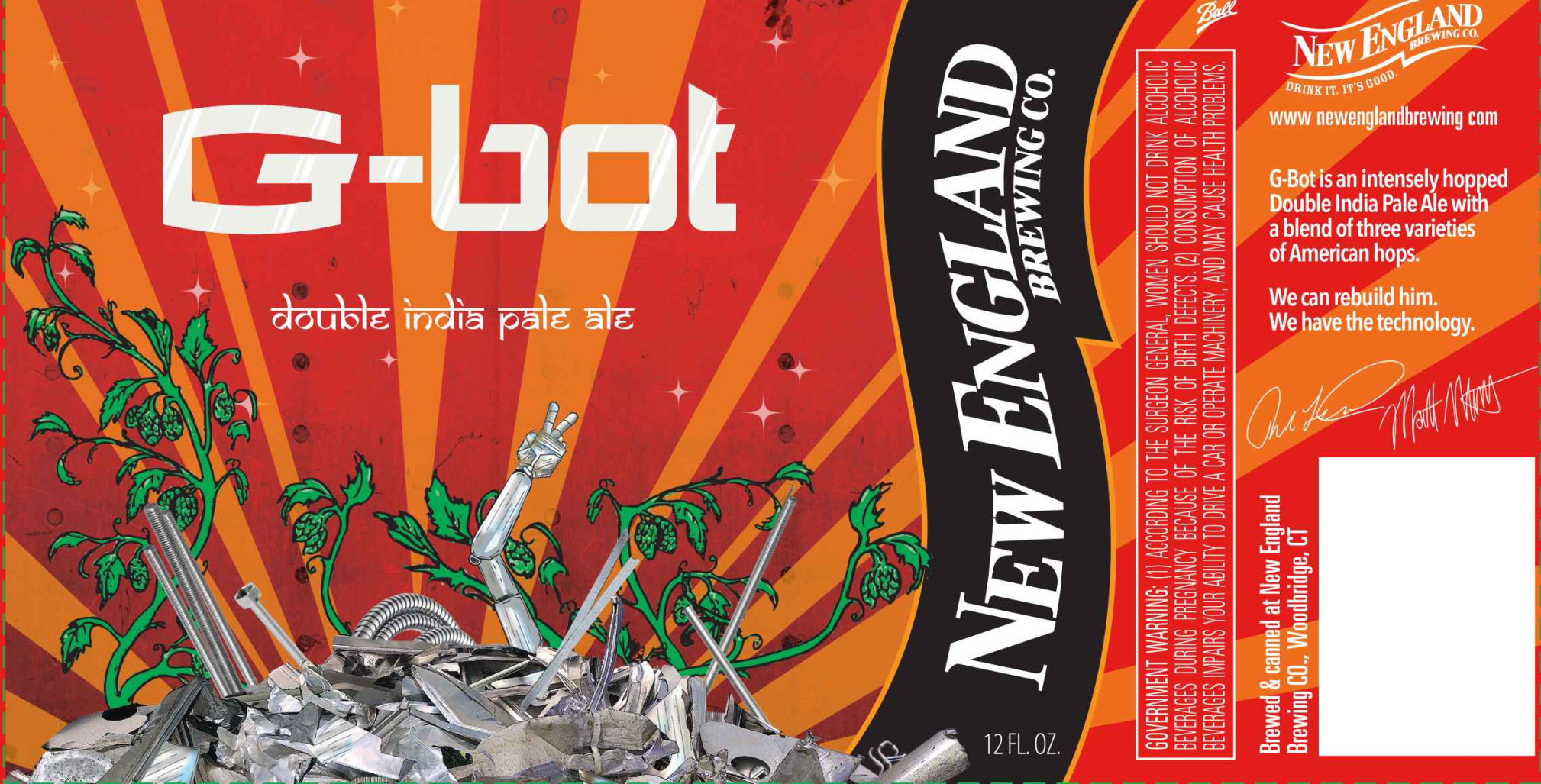 New England Brewing Co.’s Ultra-Popular G-Bot More Available Than Ever