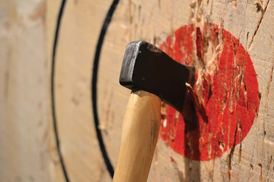 Inside the State’s First Ax-Throwing Range