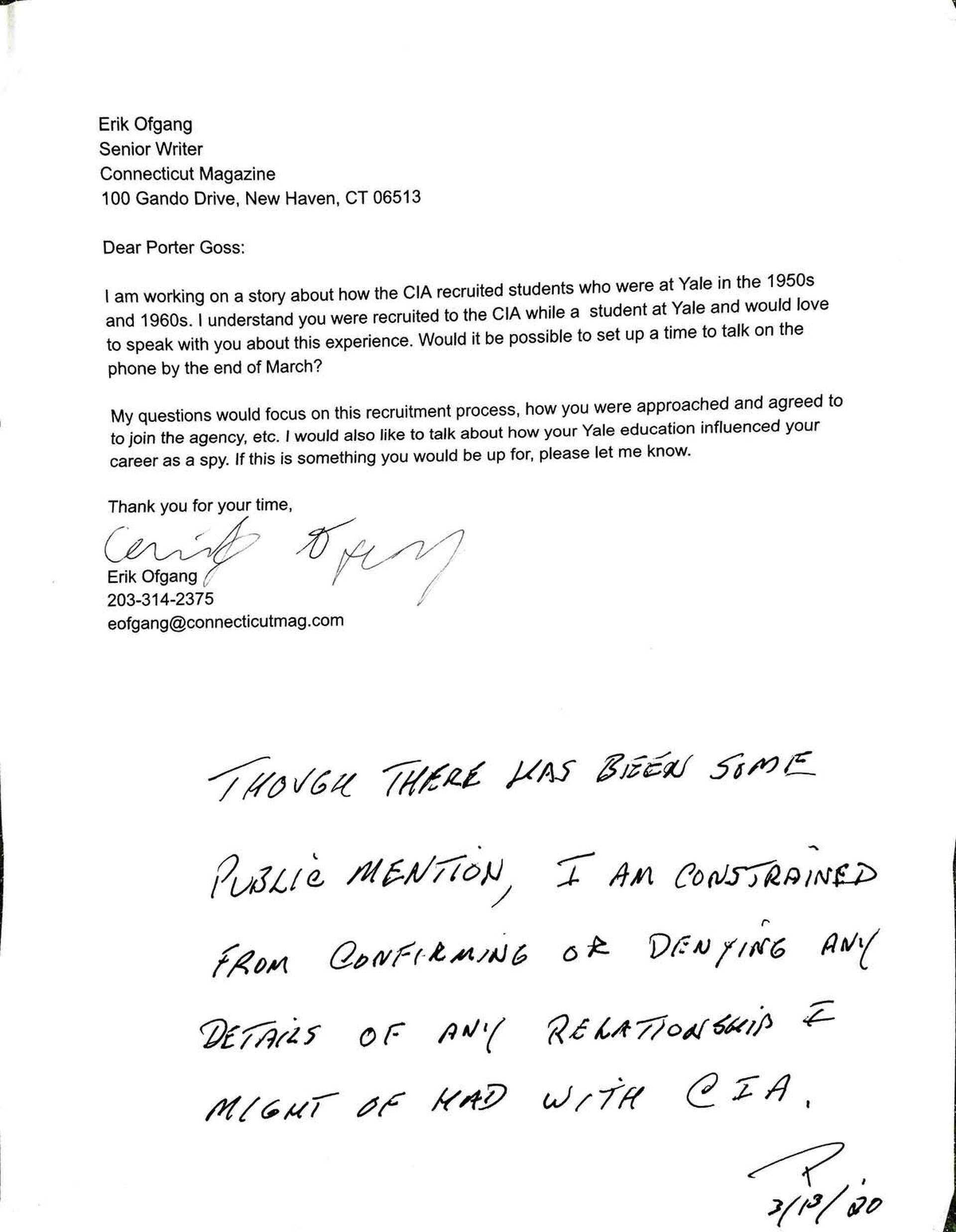 The CIA wanted the best and the brightest. They found them at Yale.