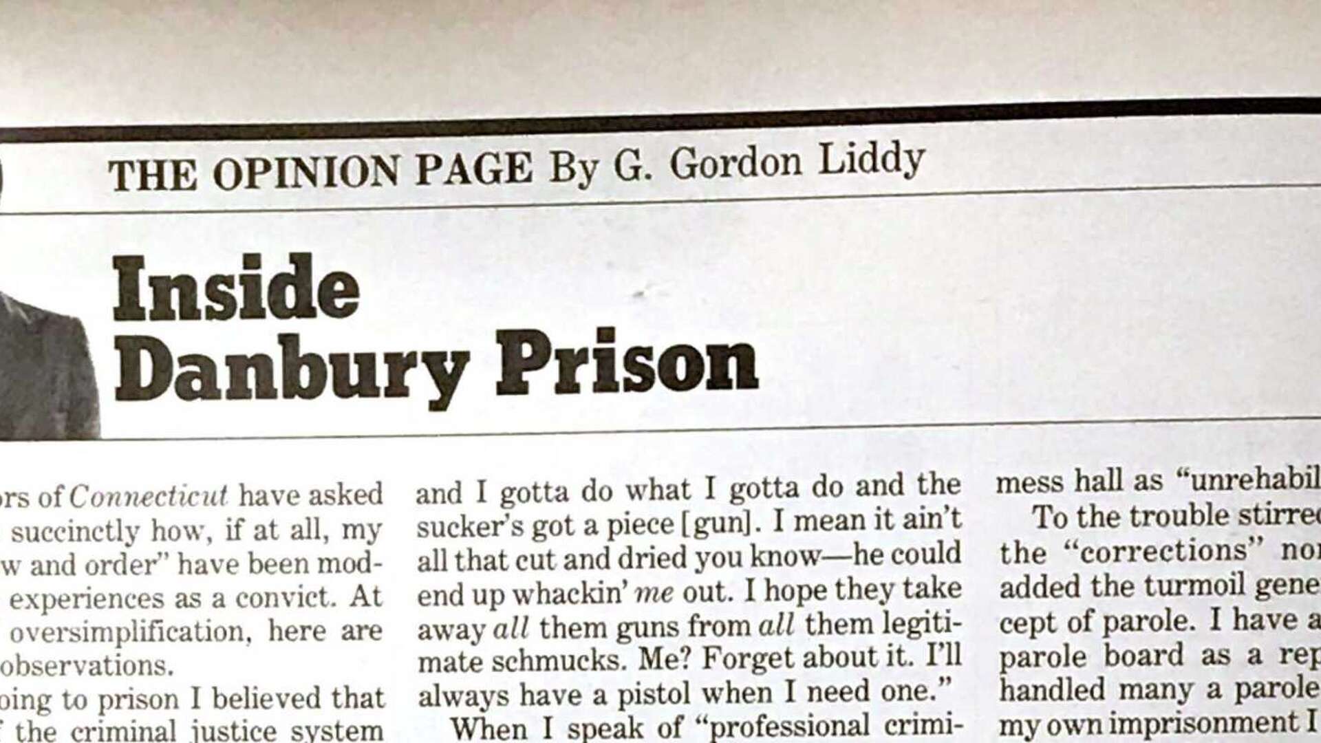 G. Gordon Liddy on life 'Inside Danbury Prison' (Feb. 1977)