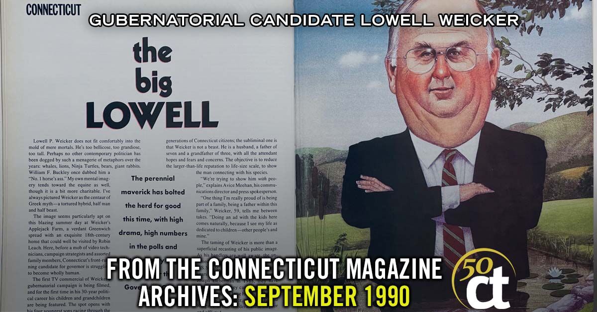 From the archives: Gubernatorial candidate Lowell Weicker: 'The Big ...