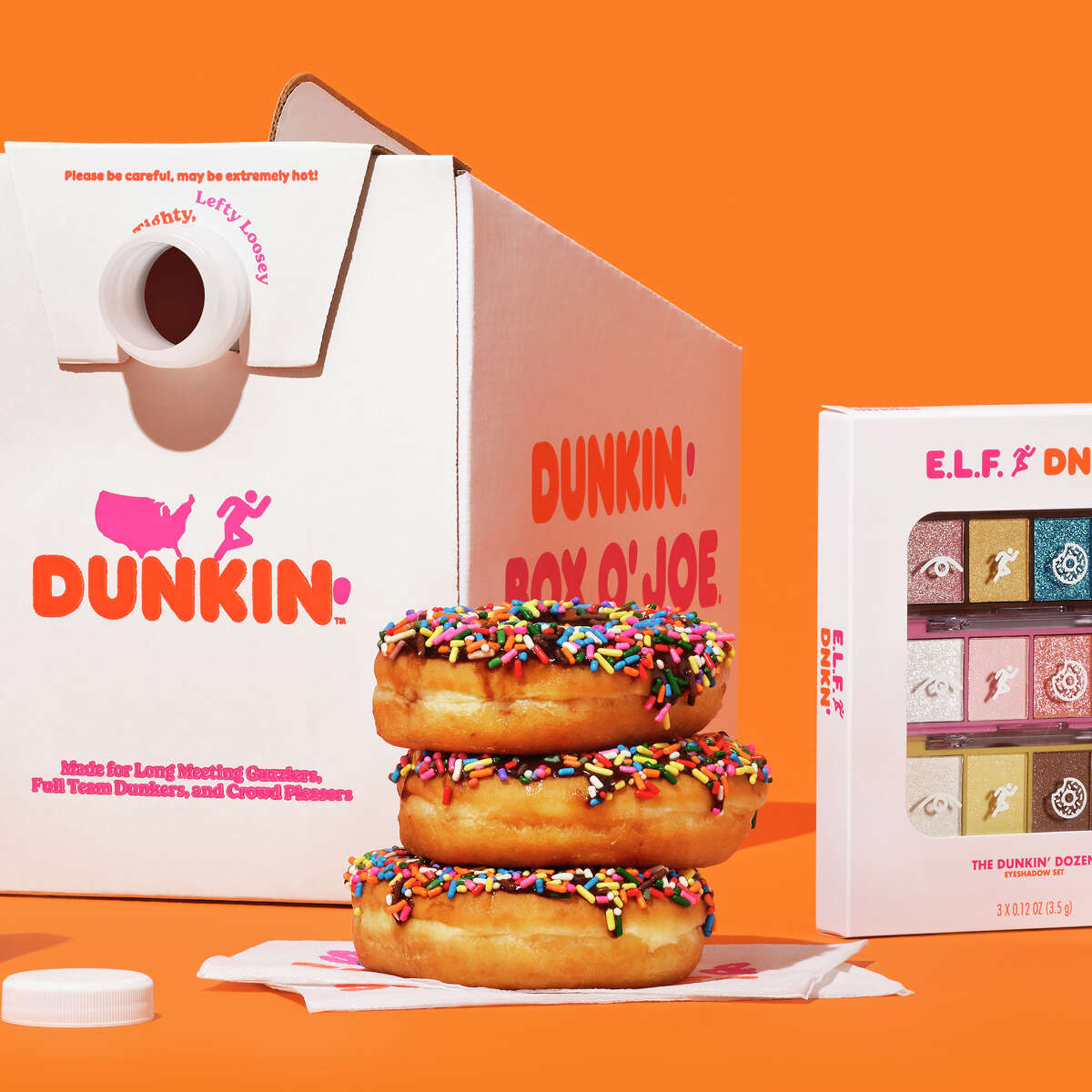 It's here! The Dunkin' x e.l.f. cosmetics collaboration