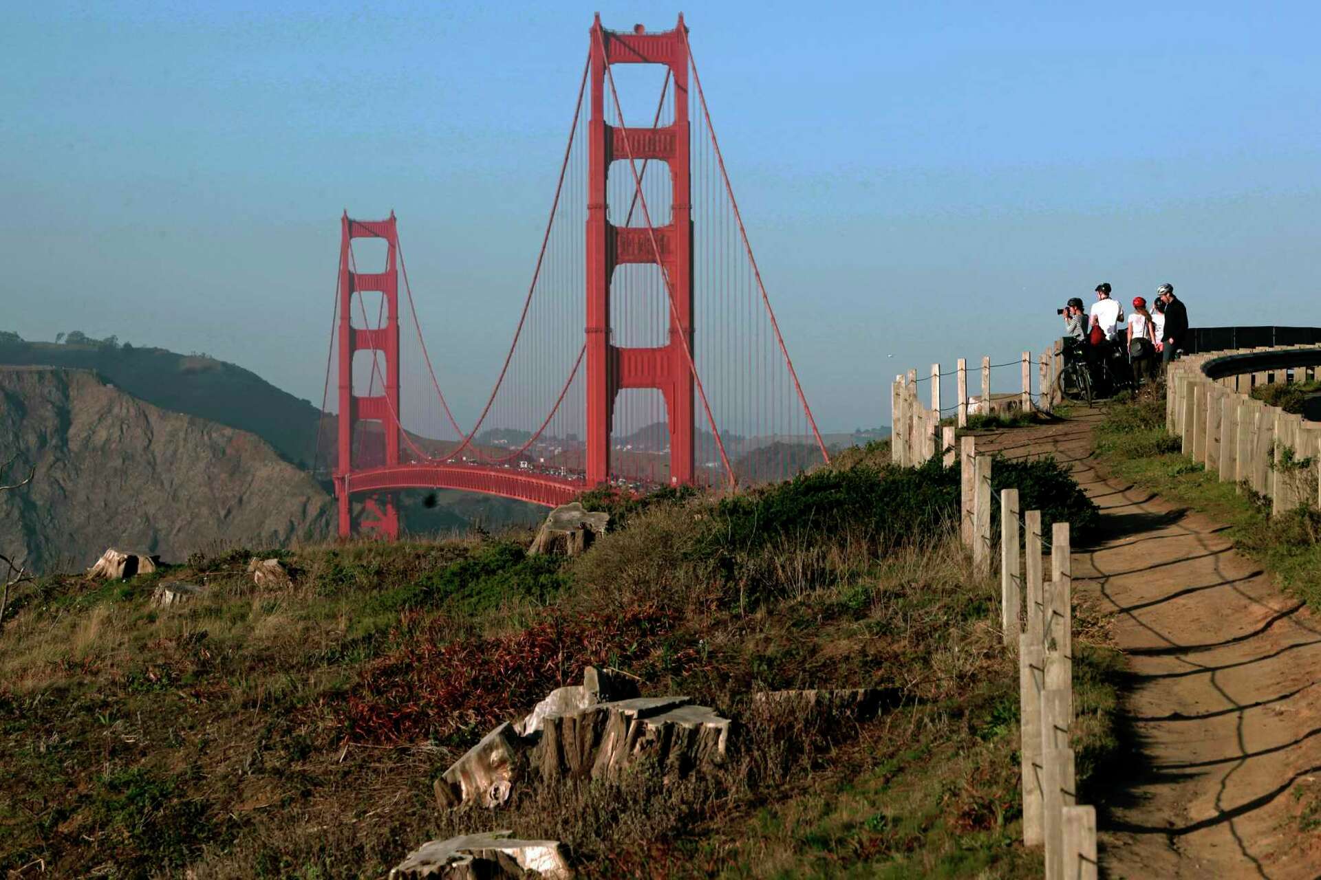 Golden Gate Bridge was built with tons, and nerves, of steel